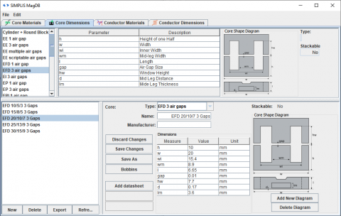 Magnetics Design Module | SIMPLIS